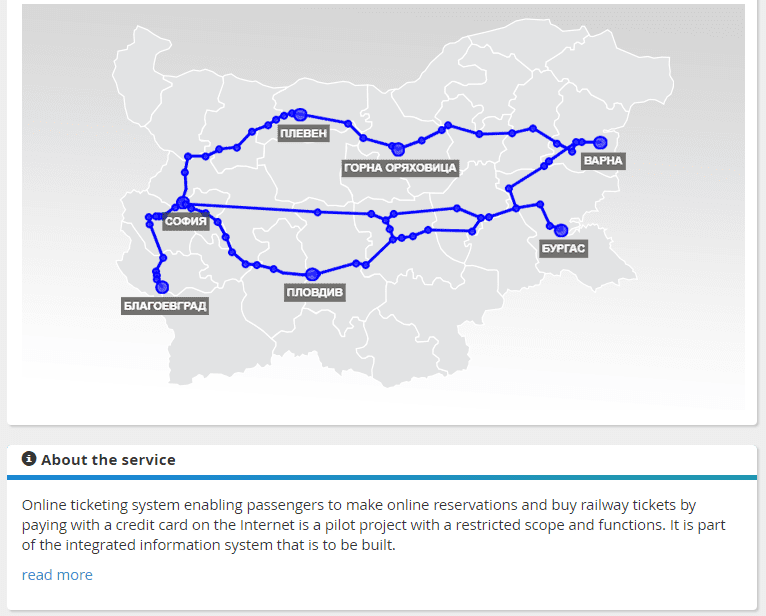 Bulgarian Train Service - Ready Jet Roam